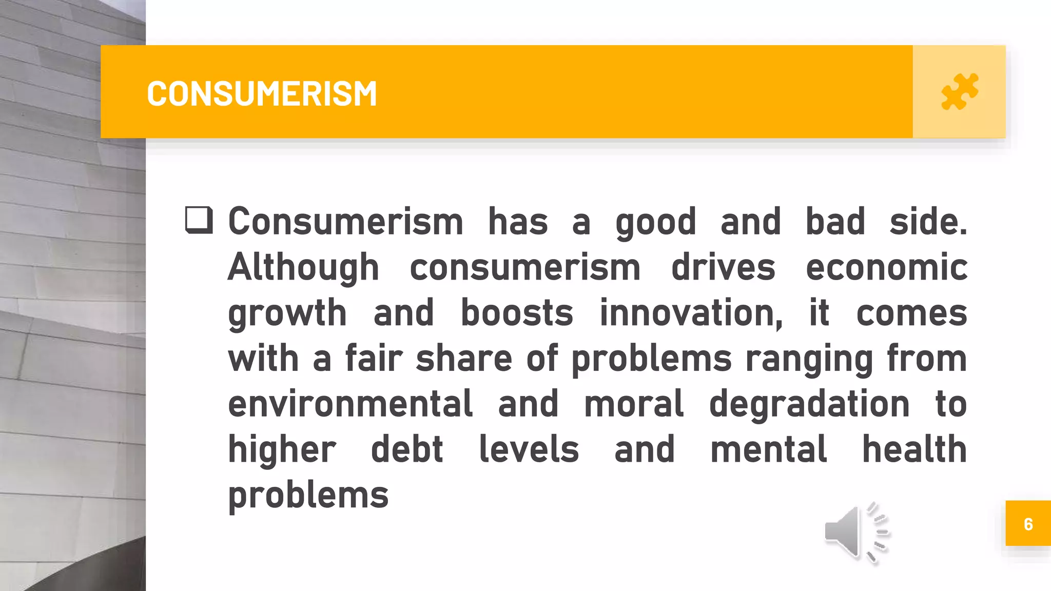 Consumerism (English Literature) | PPTX