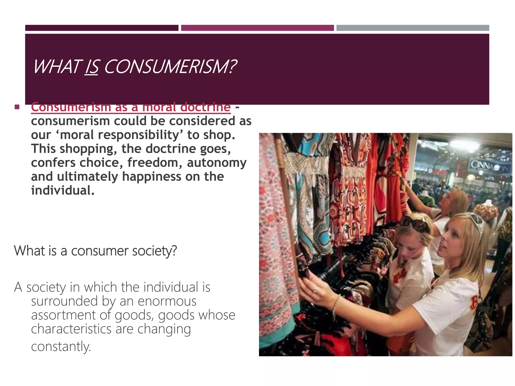 Consumerism and desire | PPT