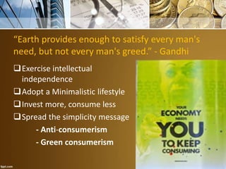 Consumerism and its effect | PPTX