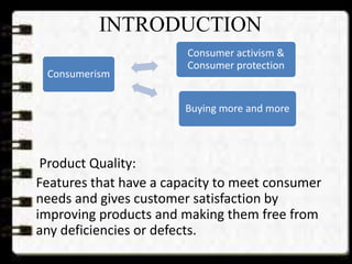 Consumerism and Product Quality | PPT