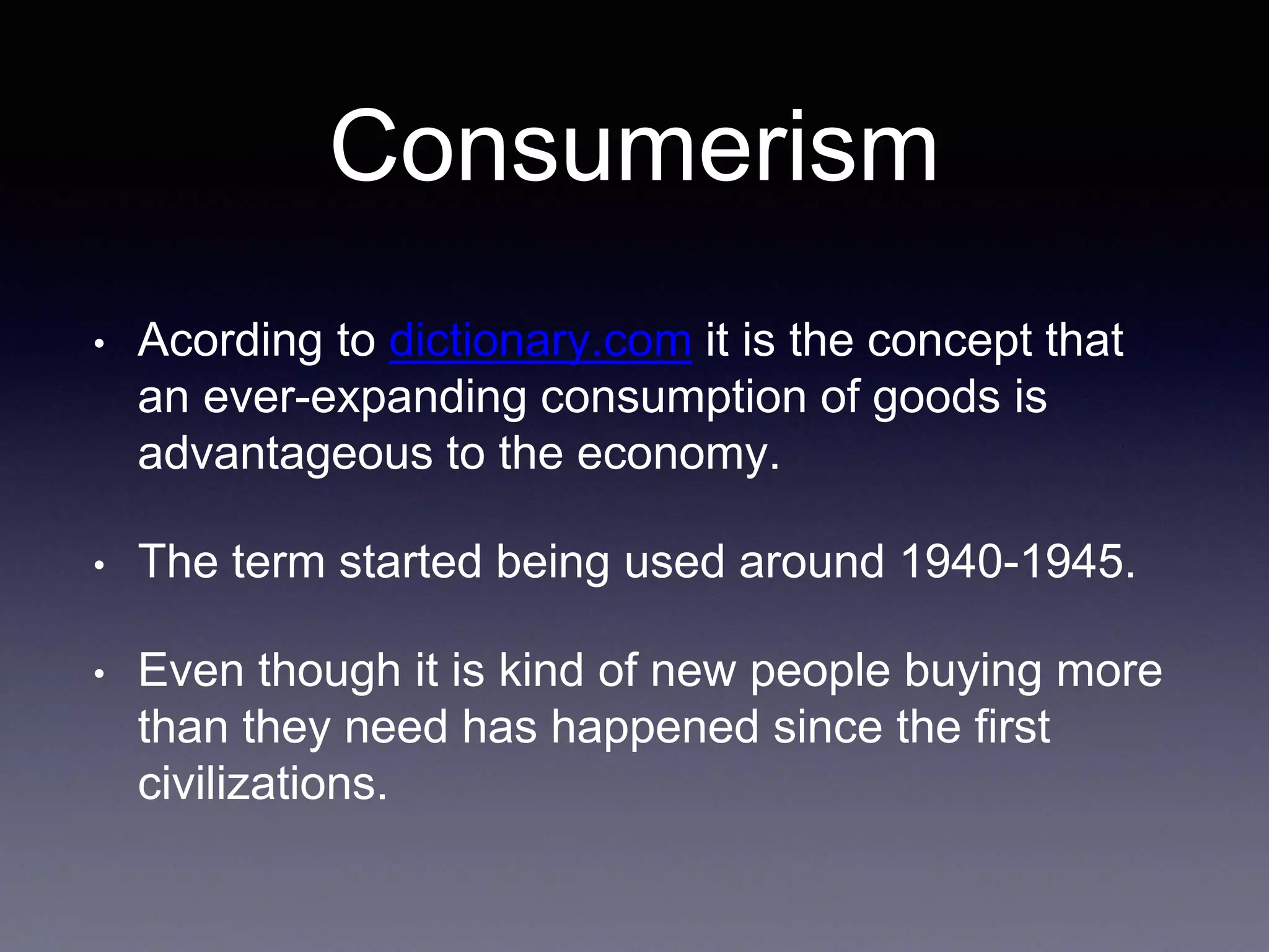 Consumerism and Brave New World | PPT