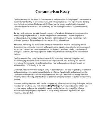 Consumerism Essay.pdf