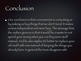 Consumerism and Brave New World | PPT