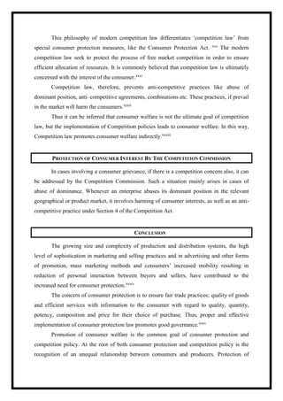 Consumerism and competition law | PDF