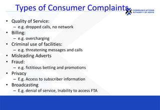 Consumer issues in the telecommunications | PPTX | Consumer Issues ...