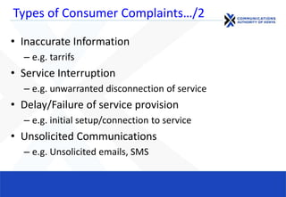 Consumer issues in the telecommunications | PPTX | Consumer Issues ...