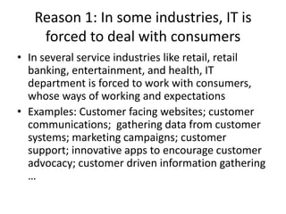 Consumerization of IT: A perspective and recommendations | PPTX