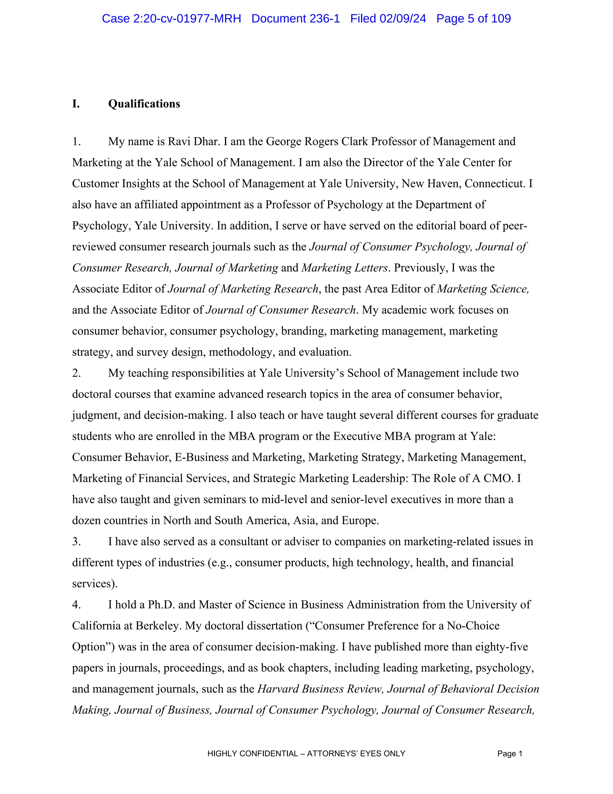 Consumer Journey Expert Opinion in PNC v. Plaid | PDF