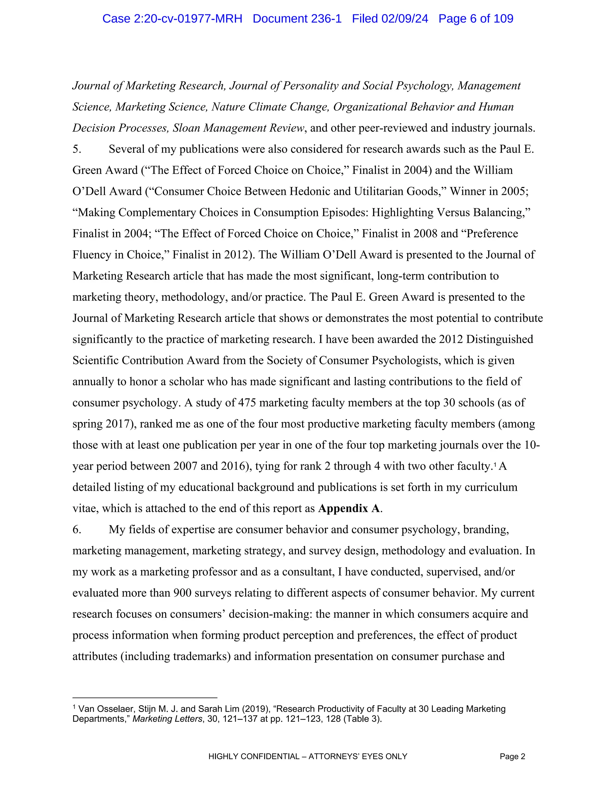 Consumer Journey Expert Opinion in PNC v. Plaid | PDF