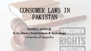 Consumer laws in pakistan | PPTX