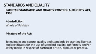 Consumer laws in pakistan | PPTX