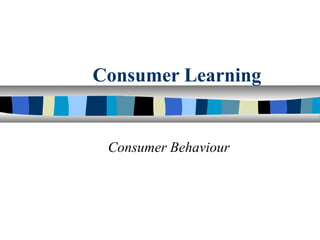 Consumer learning | PPT