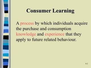 Consumer learning | PPT