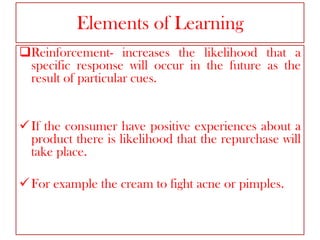Consumer learning | PPTX