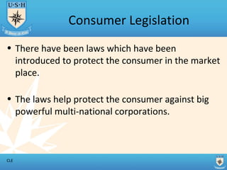 Consumer Legislation1 T2 | PPT