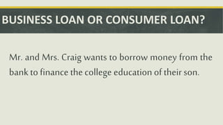 Consumer Loans - General Mathematics | PPTX