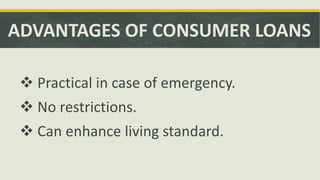 Consumer Loans - General Mathematics | PPTX