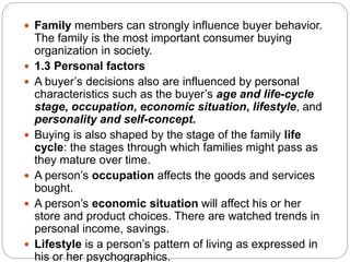Consumer markets and consumer behavior | PPT