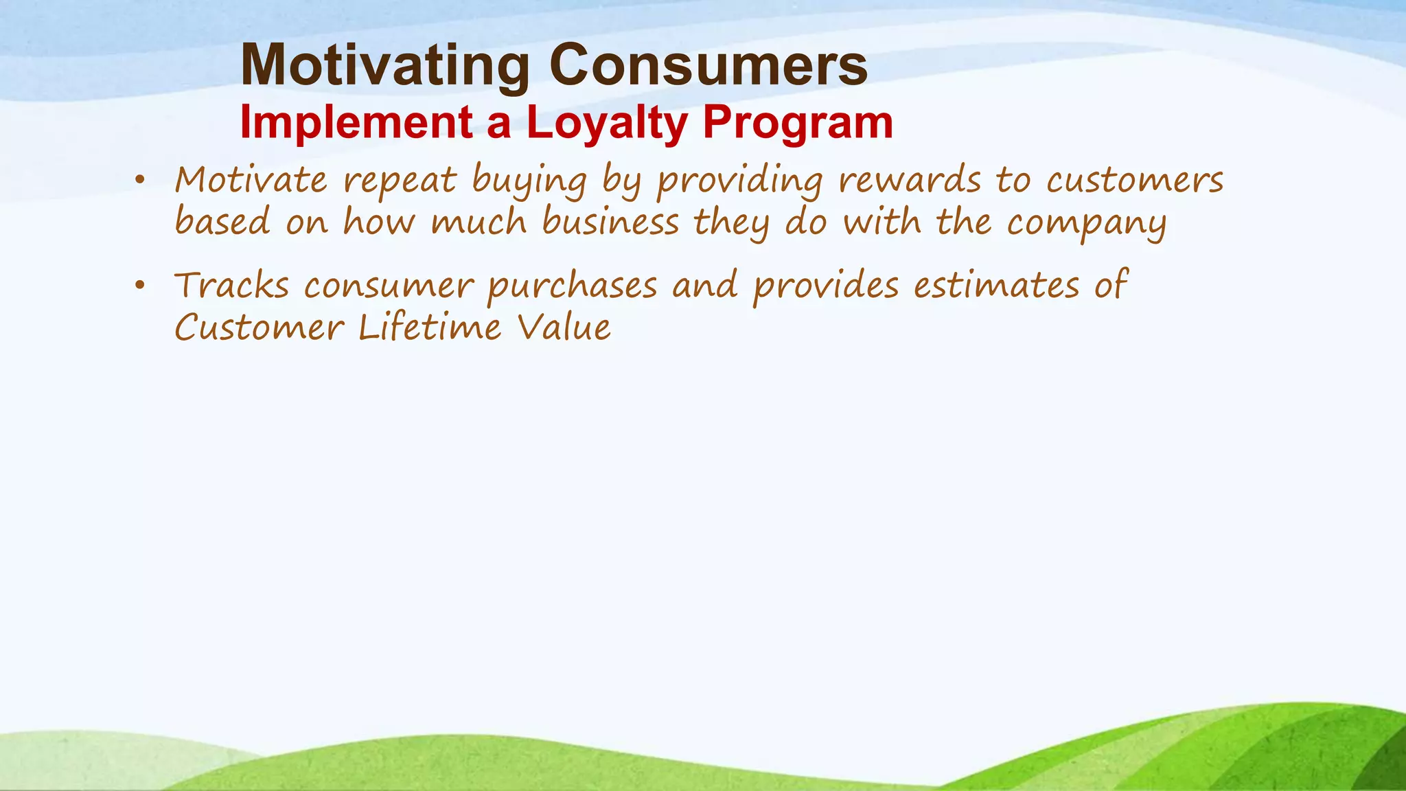 Consumer motivation | PPTX