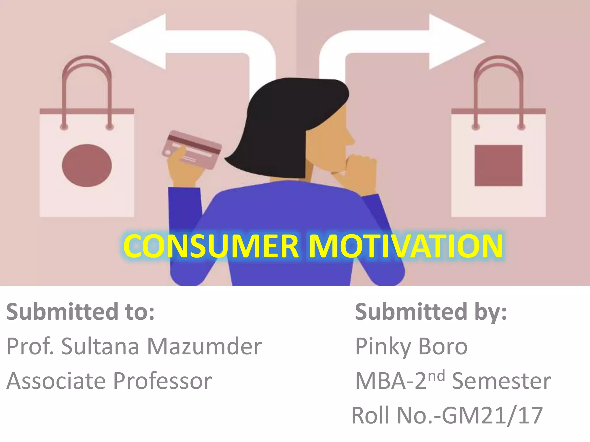 Consumer motivation | PPT
