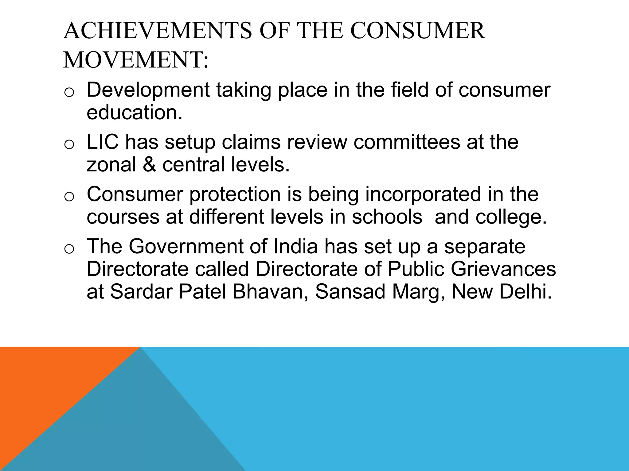 Consumer movements in india | PPTX