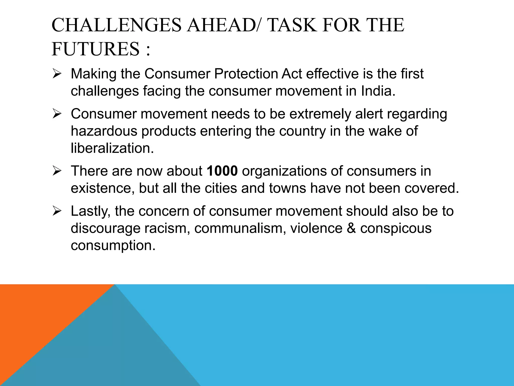 Consumer movements in india | PPTX