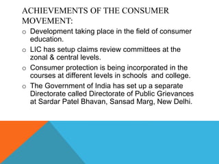 Consumer movements in india | PPTX