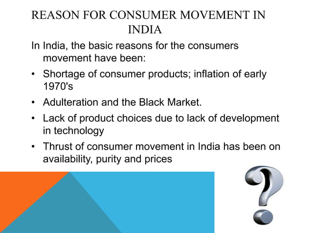 Consumer movements in india | PPTX | Business | Business and Finance