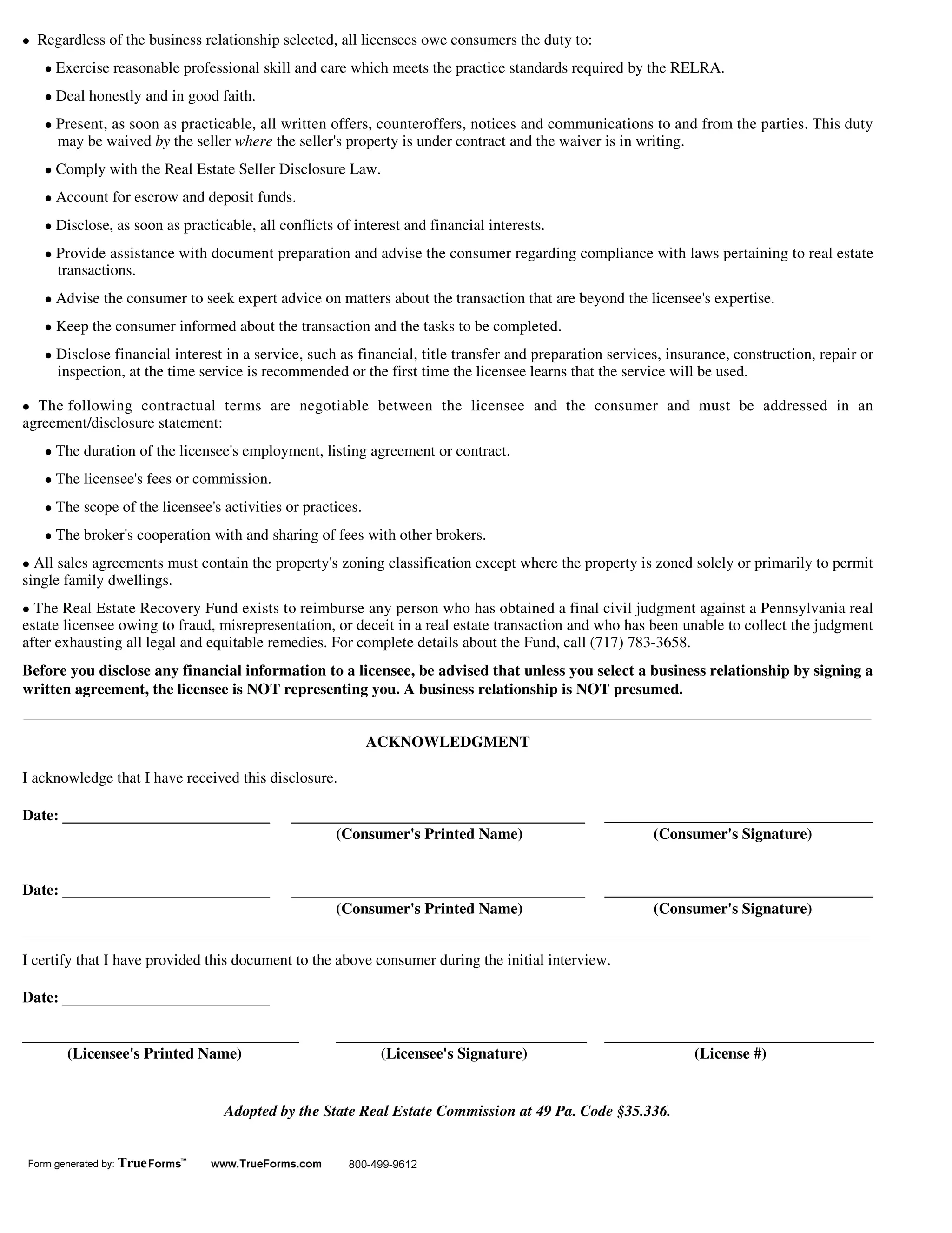 Consumer notice | PDF