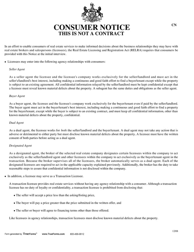 Consumer notice | PDF