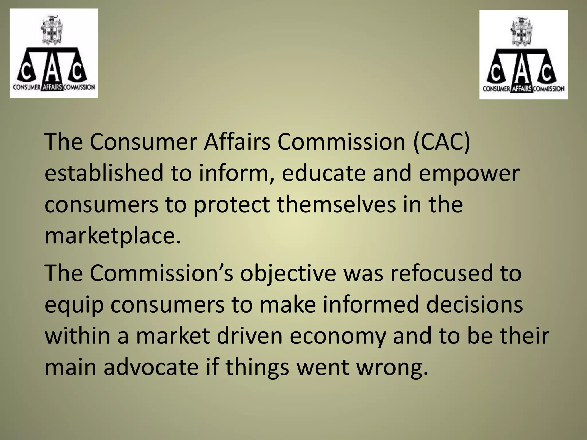 Consumer organisations | PPTX