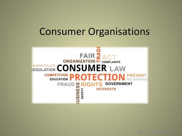 Consumer organisations | PPTX