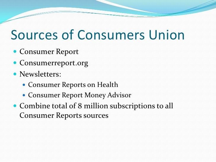 Consumer Oriented Evaluation Ppt