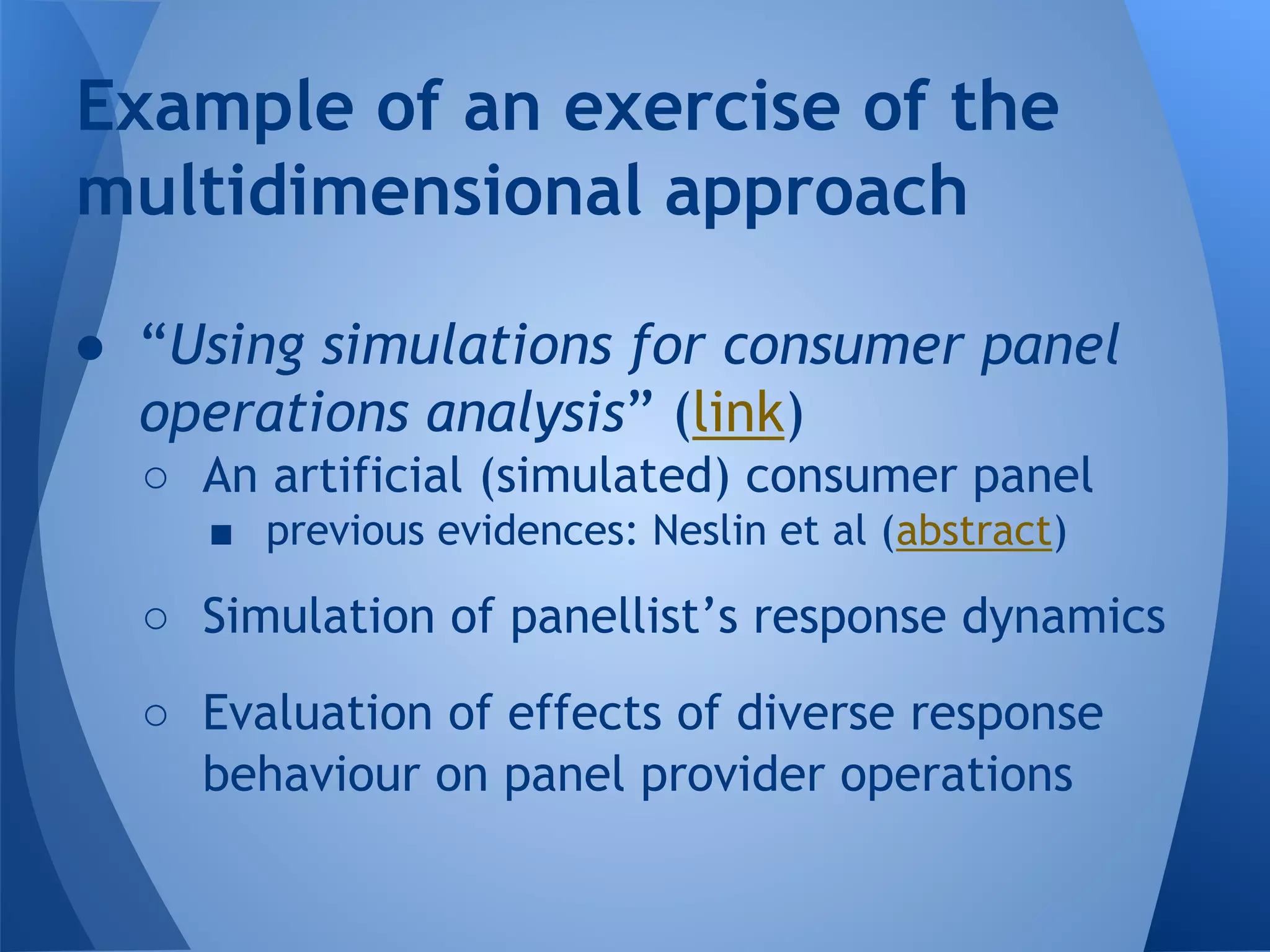 Consumer panels, engagement and response | PDF | Business | Business ...