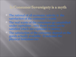 Capital Economy =Consumer is the king | PPT