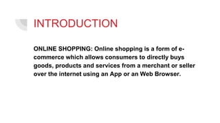 CONSUMER PREFERENCE ANALYSIS OF ONLINE AND TRADITIONAL SHOPPING WITH ...