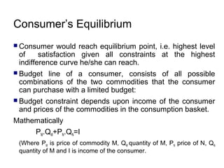Consumer preference and choice(production theory) | PPT