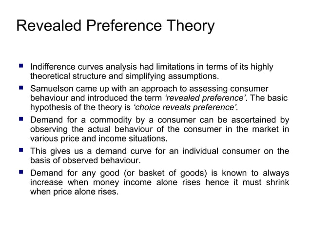 Consumer preference and choice(production theory) | PPT