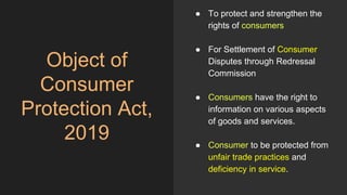 Consumer Presentation Act 2019 presentation | PPTX