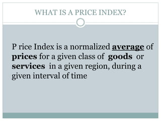 Consumer Price Index | PPTX