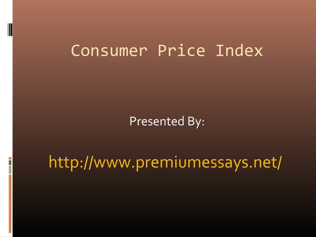 Consumer price index | PPT