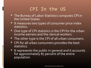Consumer price index | PPT