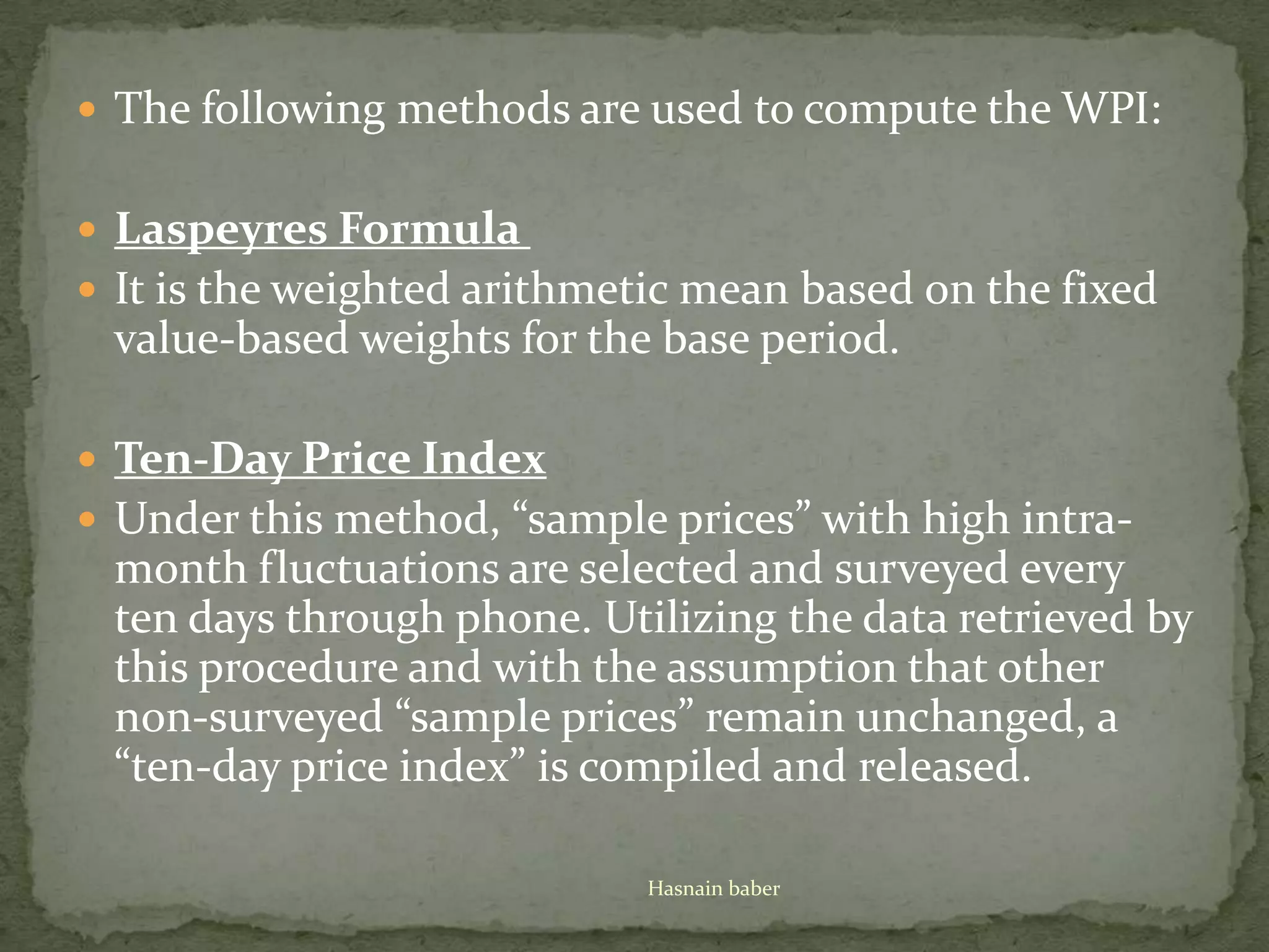 Consumer price index number | PPTX