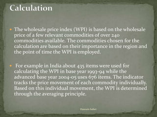 Consumer price index number | PPTX