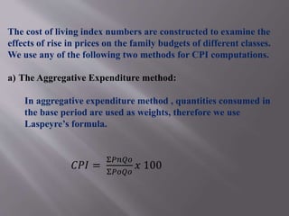 Consumer price index number | PPT