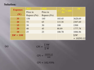 Consumer price index number and uses of cpi | PPTX | Commodities | Economy