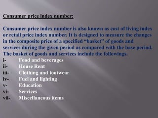 Consumer price index number and uses of cpi | PPTX | Commodities | Economy