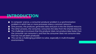 Consumer Producer Problem in Java using Queue and get put methods | PPT