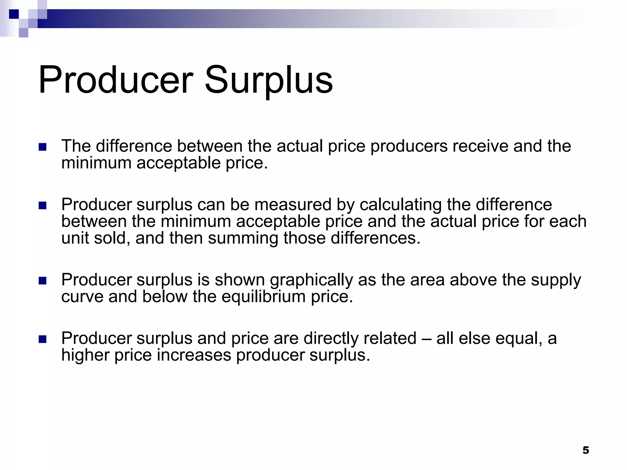 Consumer producer surplus | PPTX
