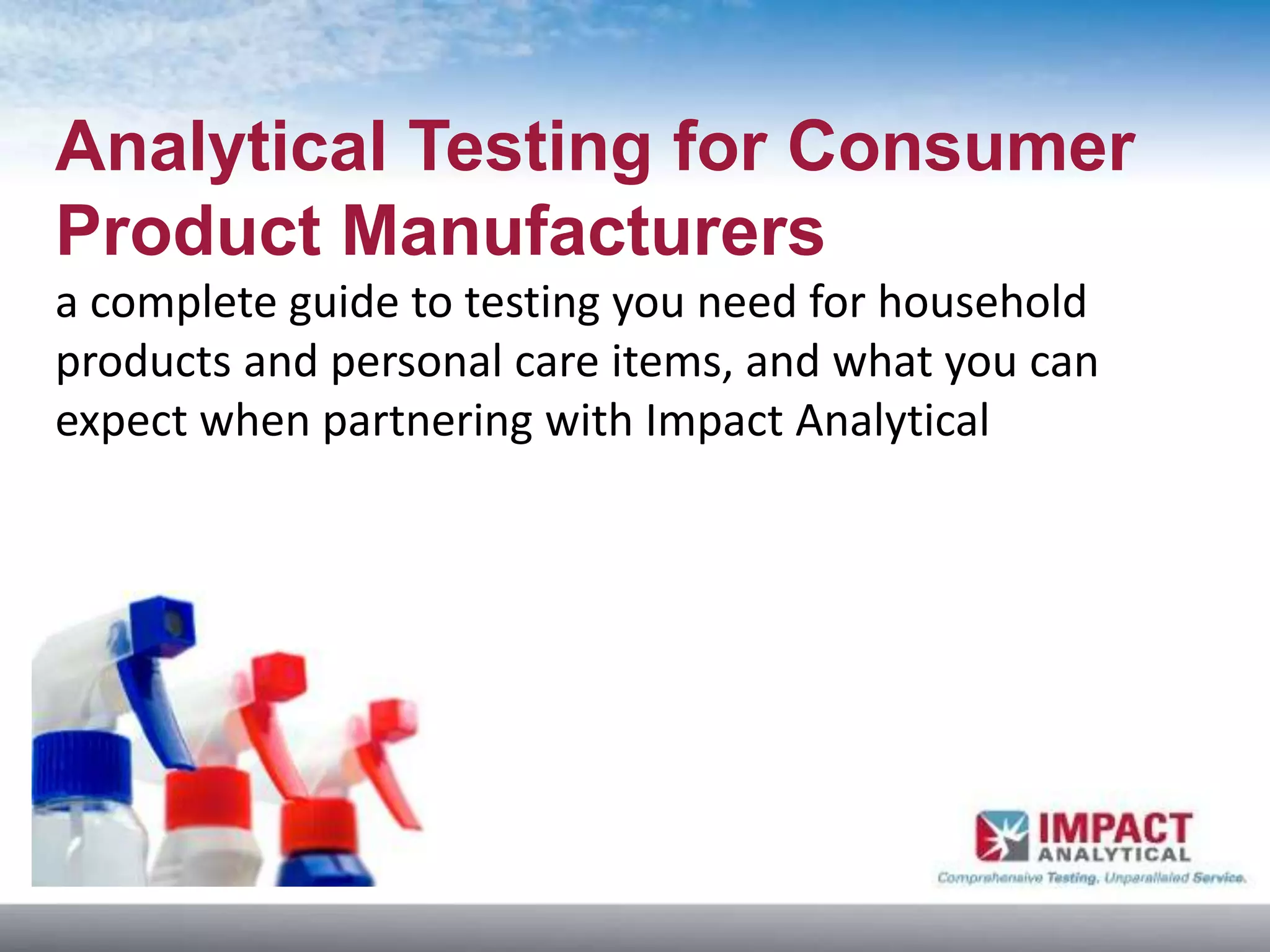 Consumer Product Testing Services | PPTX